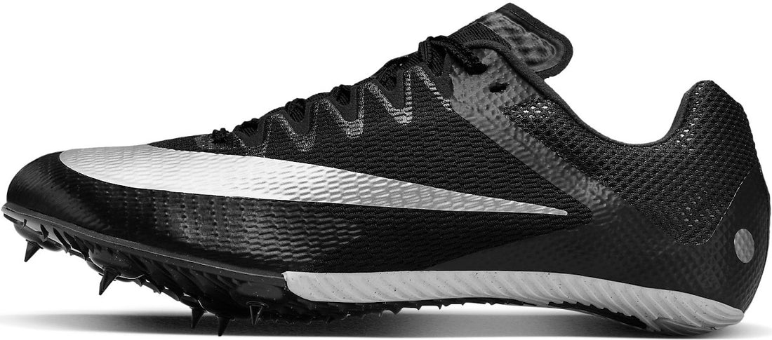 Nike Zoom Rival Sprint Spike - Black/Metallic Silver – The Sweat Shop